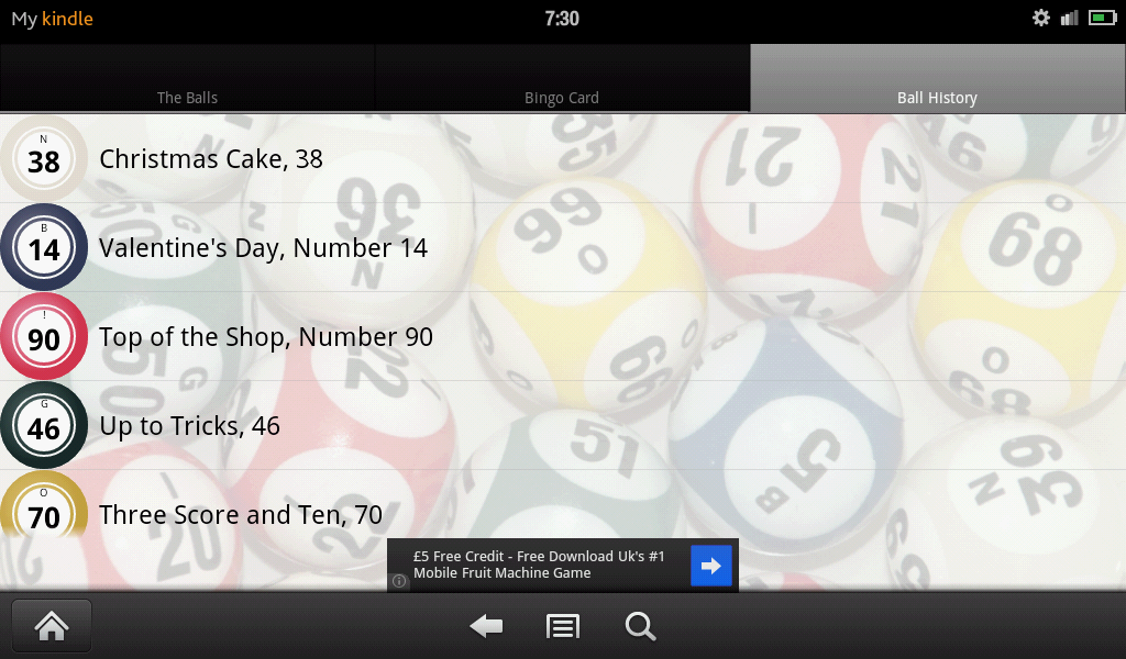 Bingo Caller Free - App on Amazon Appstore