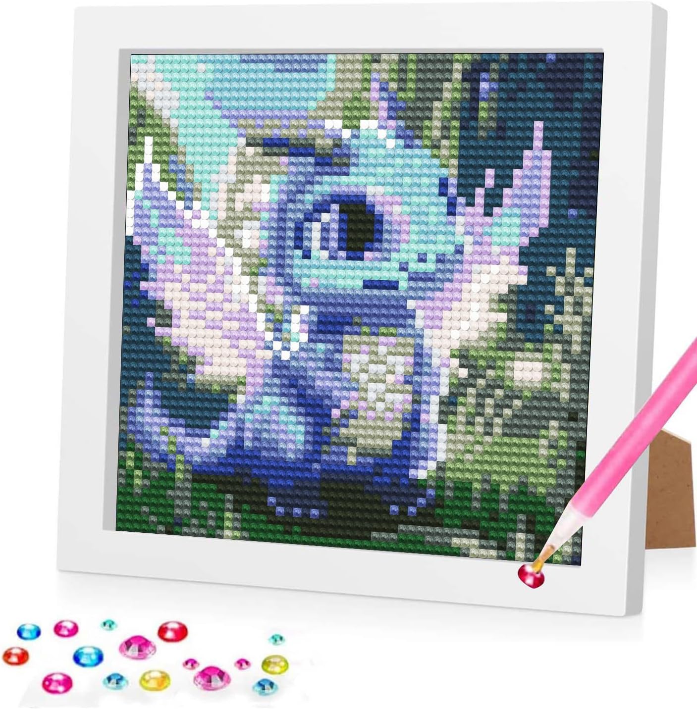 Amazon.com: UMOART Framed Dragon Diamond Painting Kits for Kids Adults ...