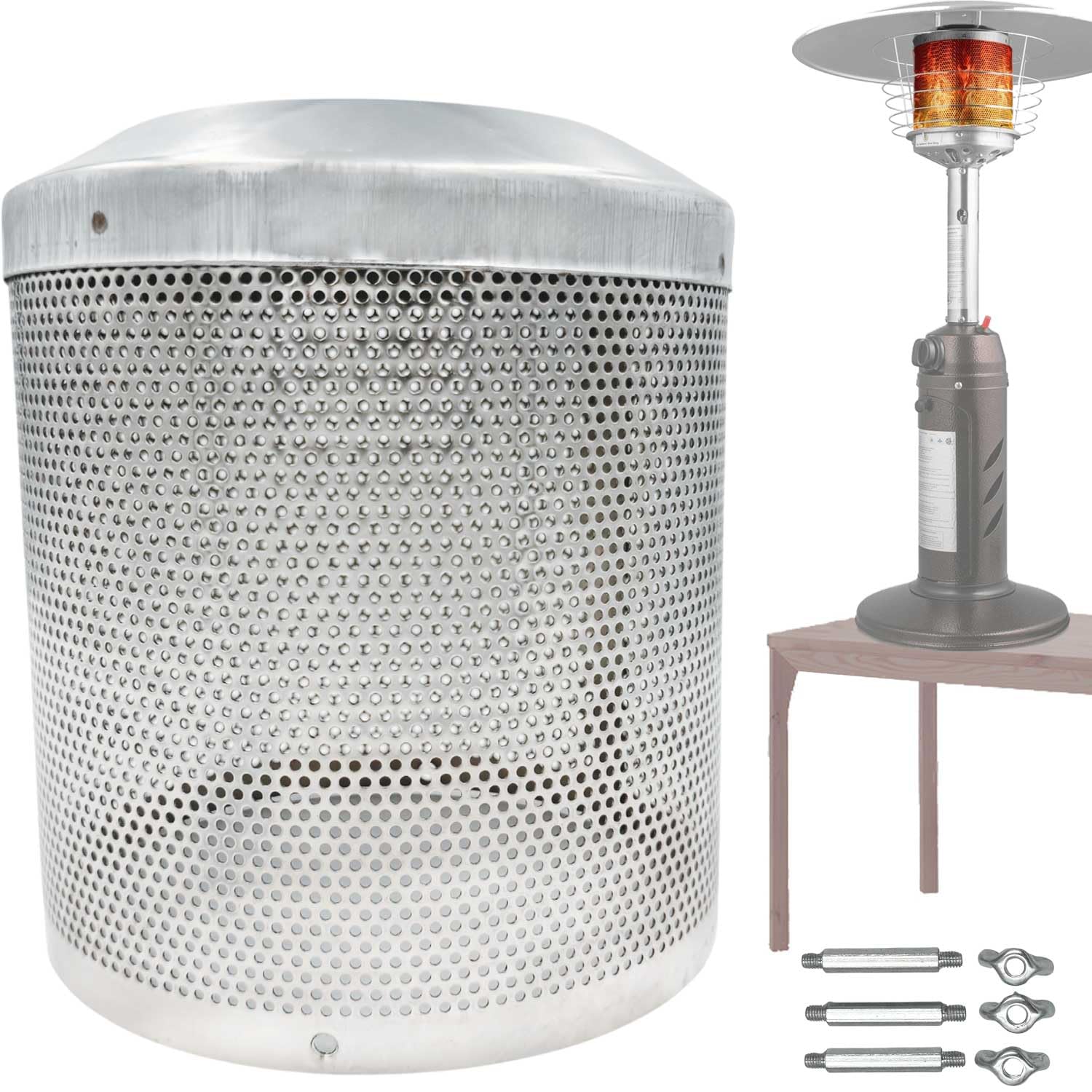 Amazon.com: Portable Tabletop Patio Heater Main Burner Emitter Screen ...