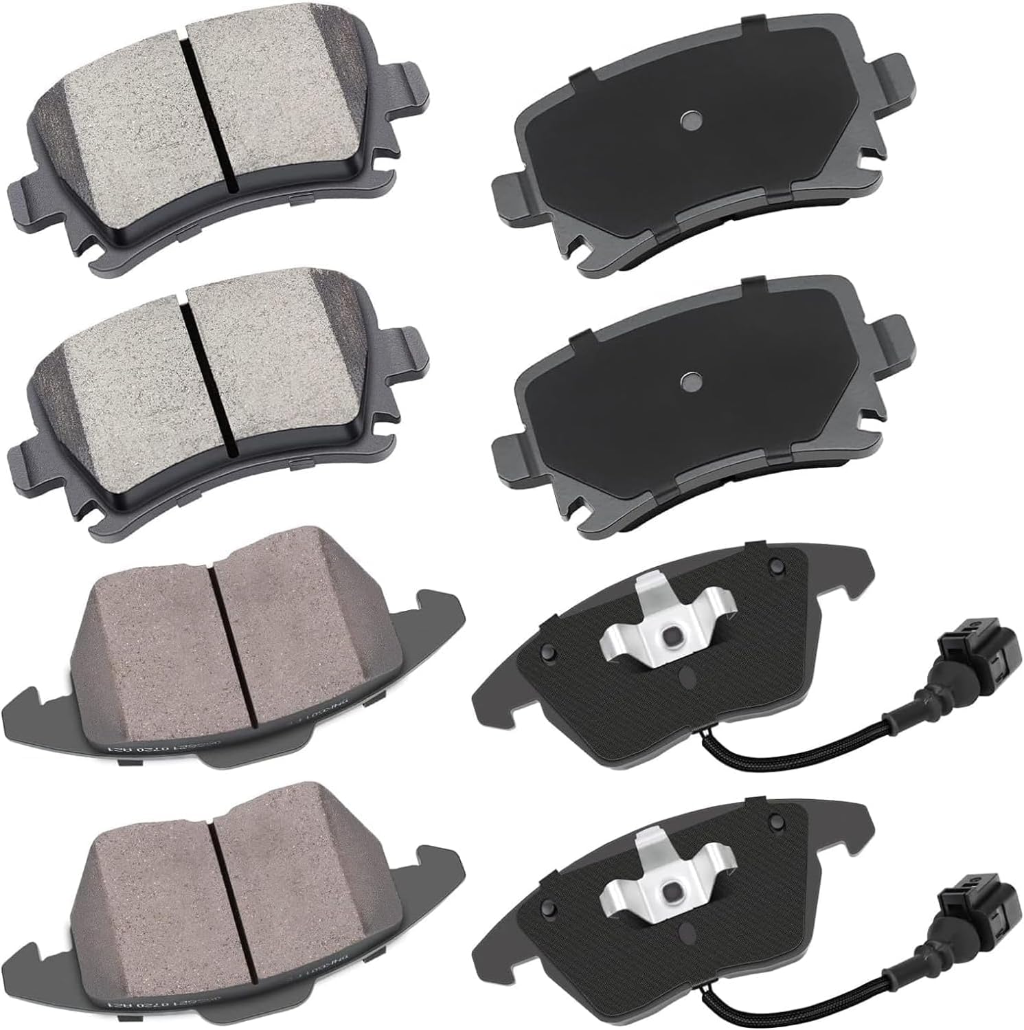 Amazon.com: TALAMOYI Ceramic front rear Brake Pads Kits 8pcs Brakes ...