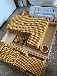 Amazon.com: Montex Math Manipulatives Montessori Toys Golden Beads ...
