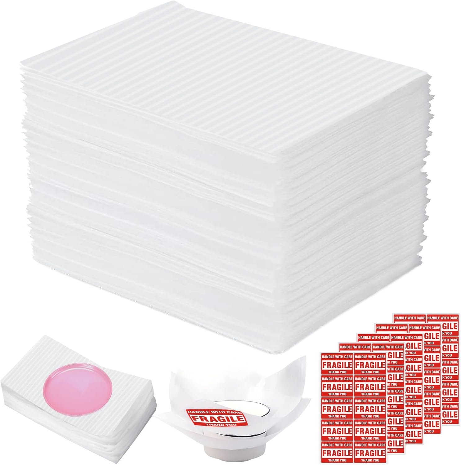 Amazon.com: AOBOPLE 100 Pack Foam Sheets,7.5" x 12" Cushion Foam Wrap ...