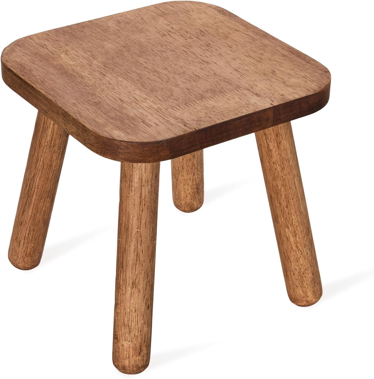 Amazon.com: JUJIAFU Solid Wood Stool Wooden Step Stool for Adults Small ...