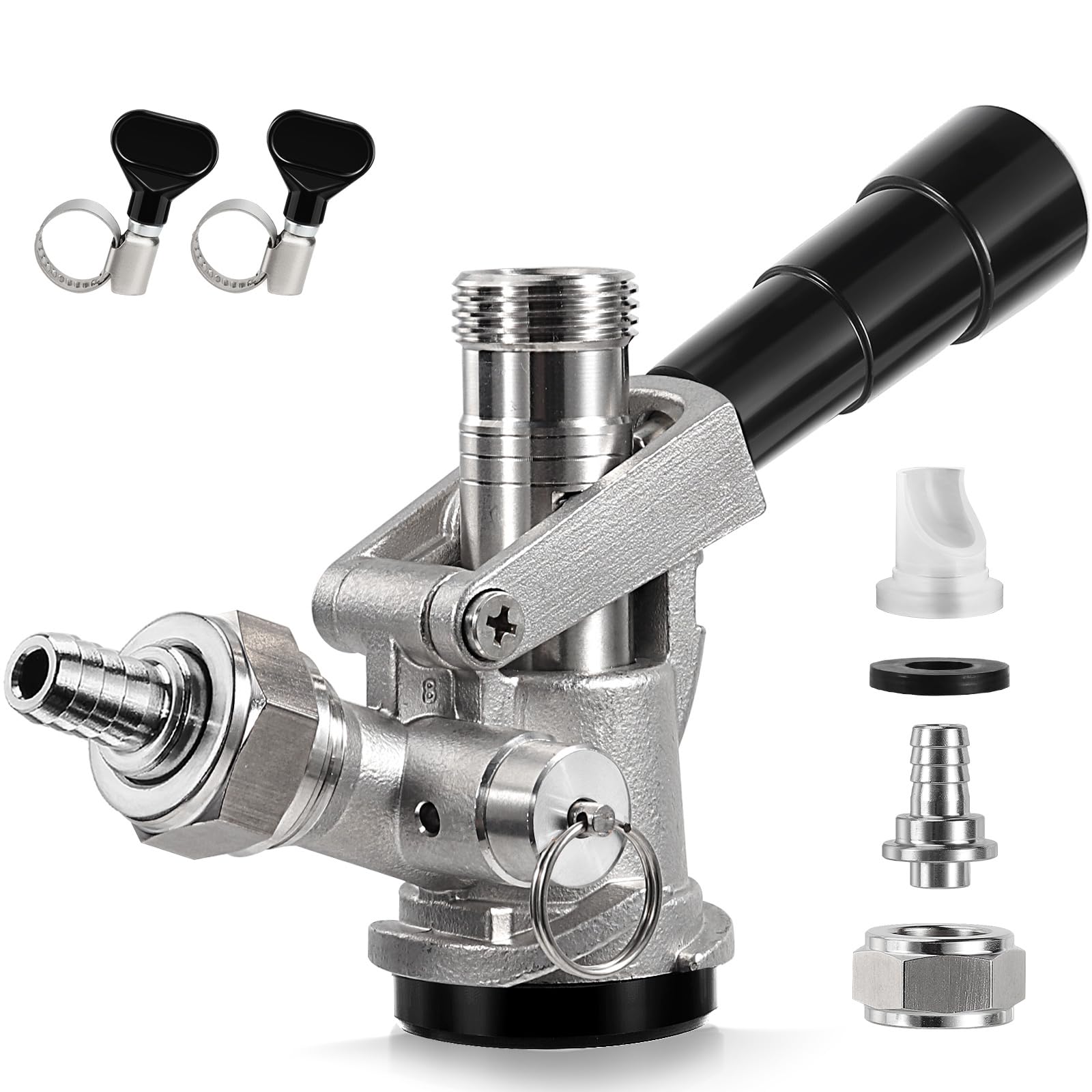 Amazon.com: Ferroday All 304 Stainless Steel D System Keg Coupler ...
