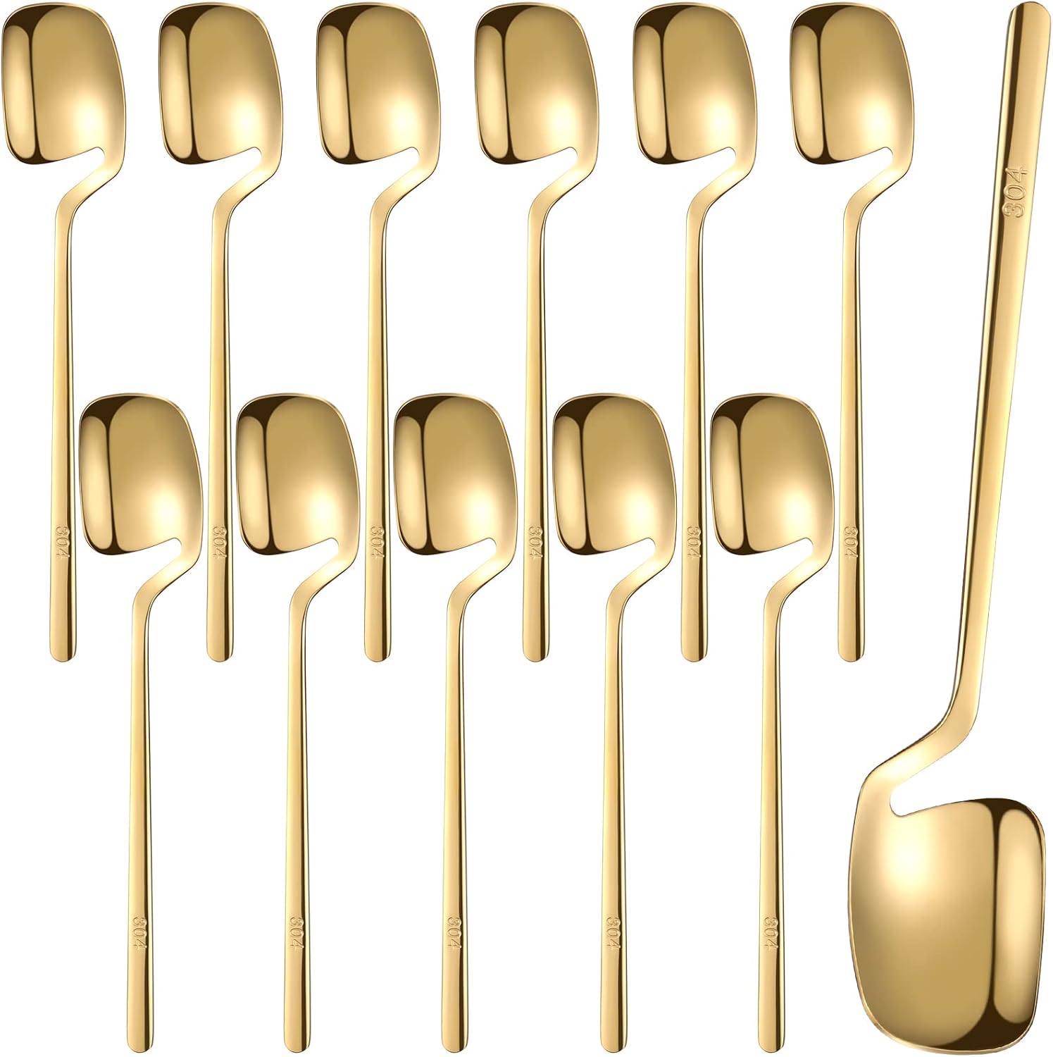 Amazon.com: 12 Pieces 5.6 Inches Espresso Spoons Mini Teaspoons Set ...