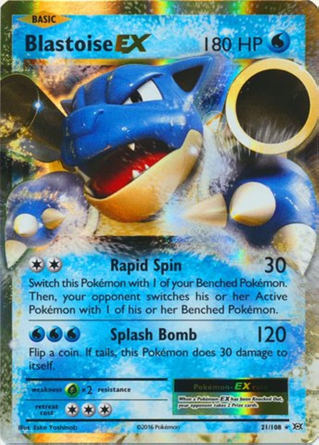 Pokemon - Blastoise-EX (21/108) - XY Evolutions - Holo : Amazon.ca ...