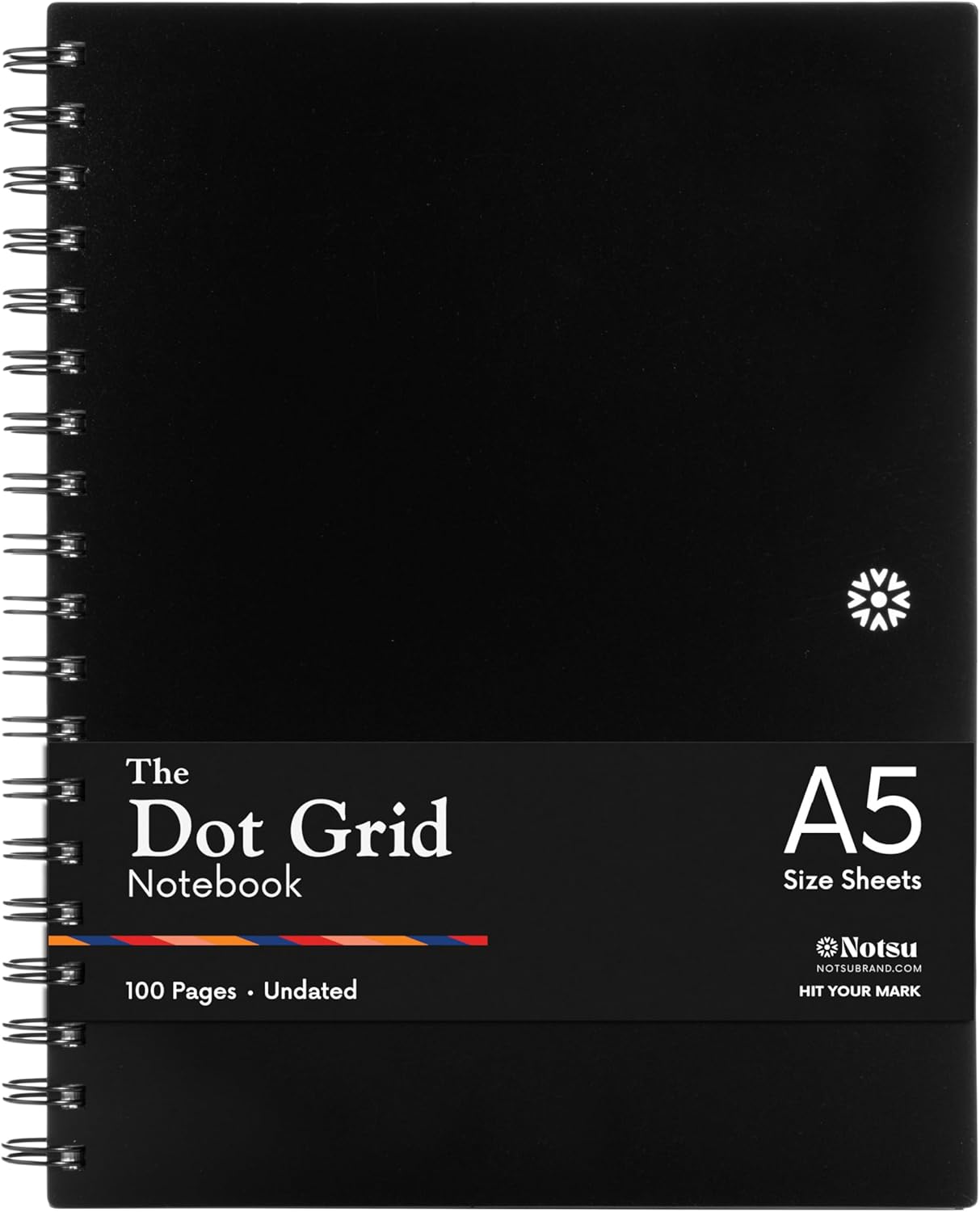 Amazon.com : Notsu Dot Grid Notebook | Minimalist Bullet Dotted Journal, 100 Pages, Thick Paper ...
