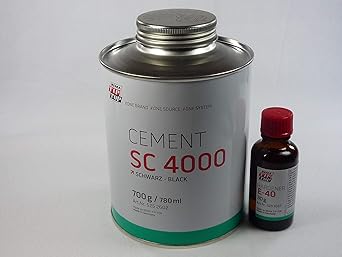 Rema Tip Top CEMENT SC 4000 Black 700 g and Hardener E-40 30 g ...