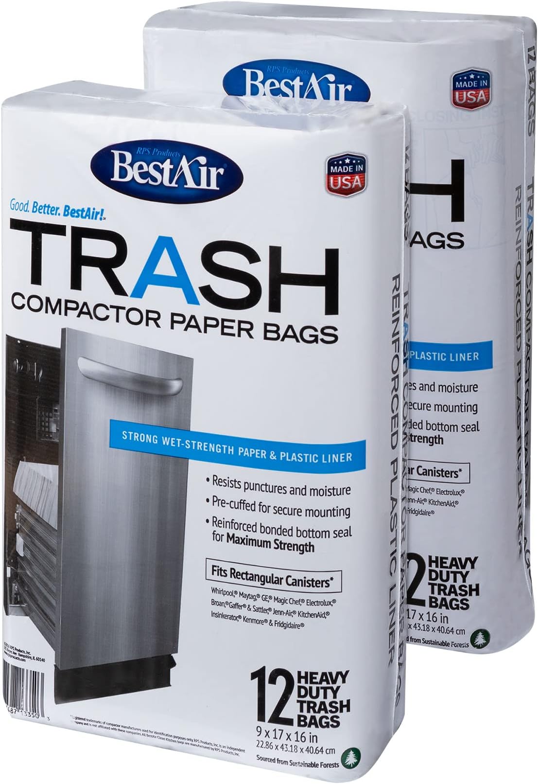 Amazon.com: Compactor Bags Pre Cuffed (50 Pack) : Appliances