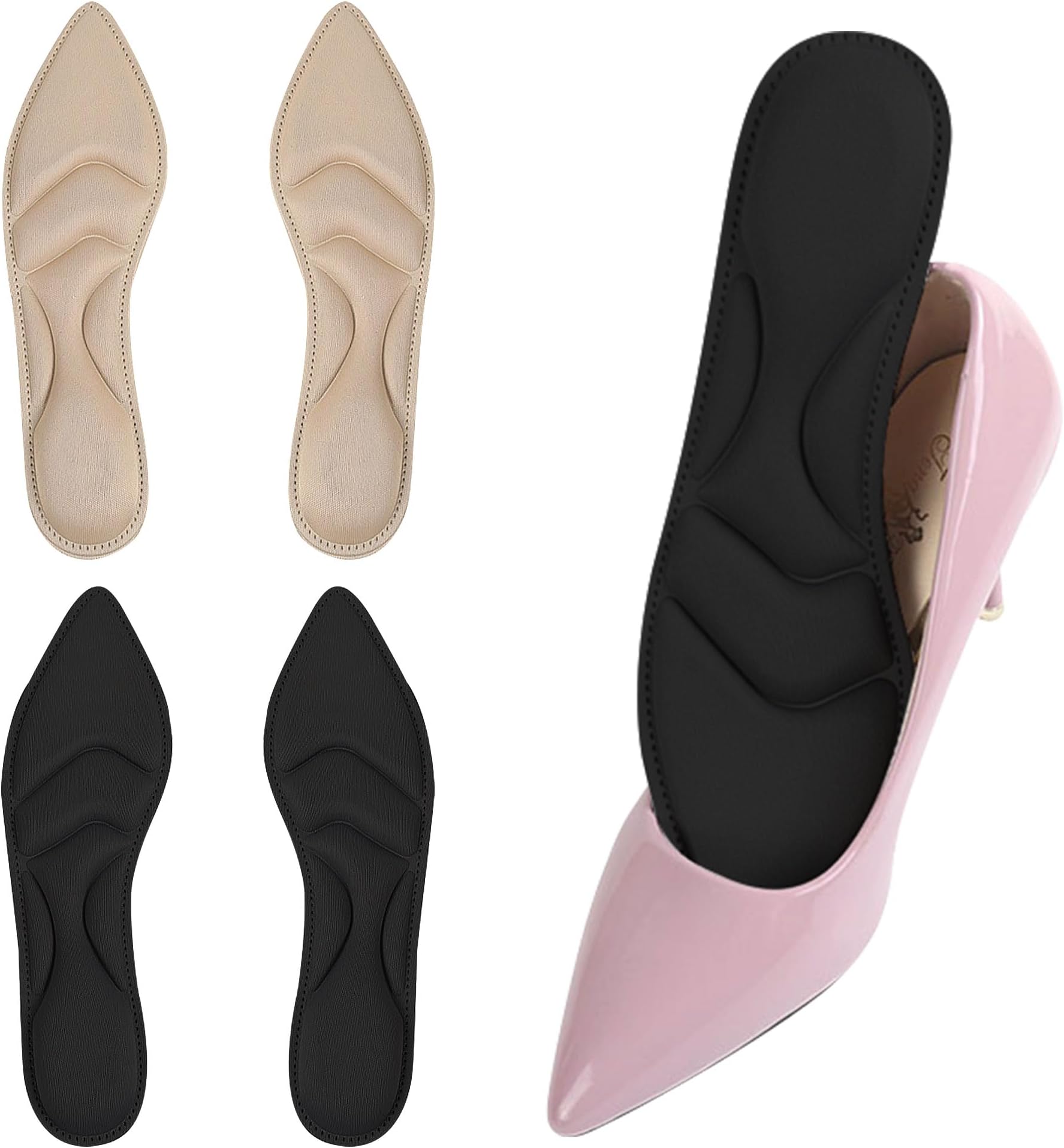Amazon.com: SooGree 2 Pairs Shoe Insoles High Heel Insoles Women ...