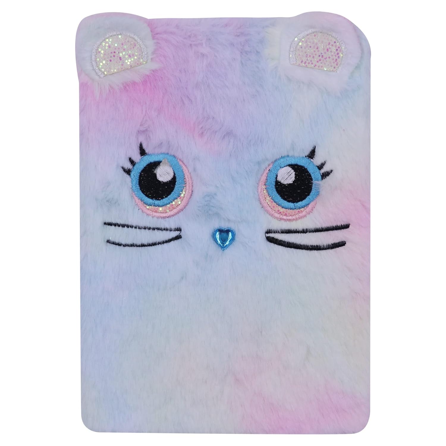 ZGMYC Kids Cute Cat Diary Journal Fuzzy Plush Notebook Writing Planner ...