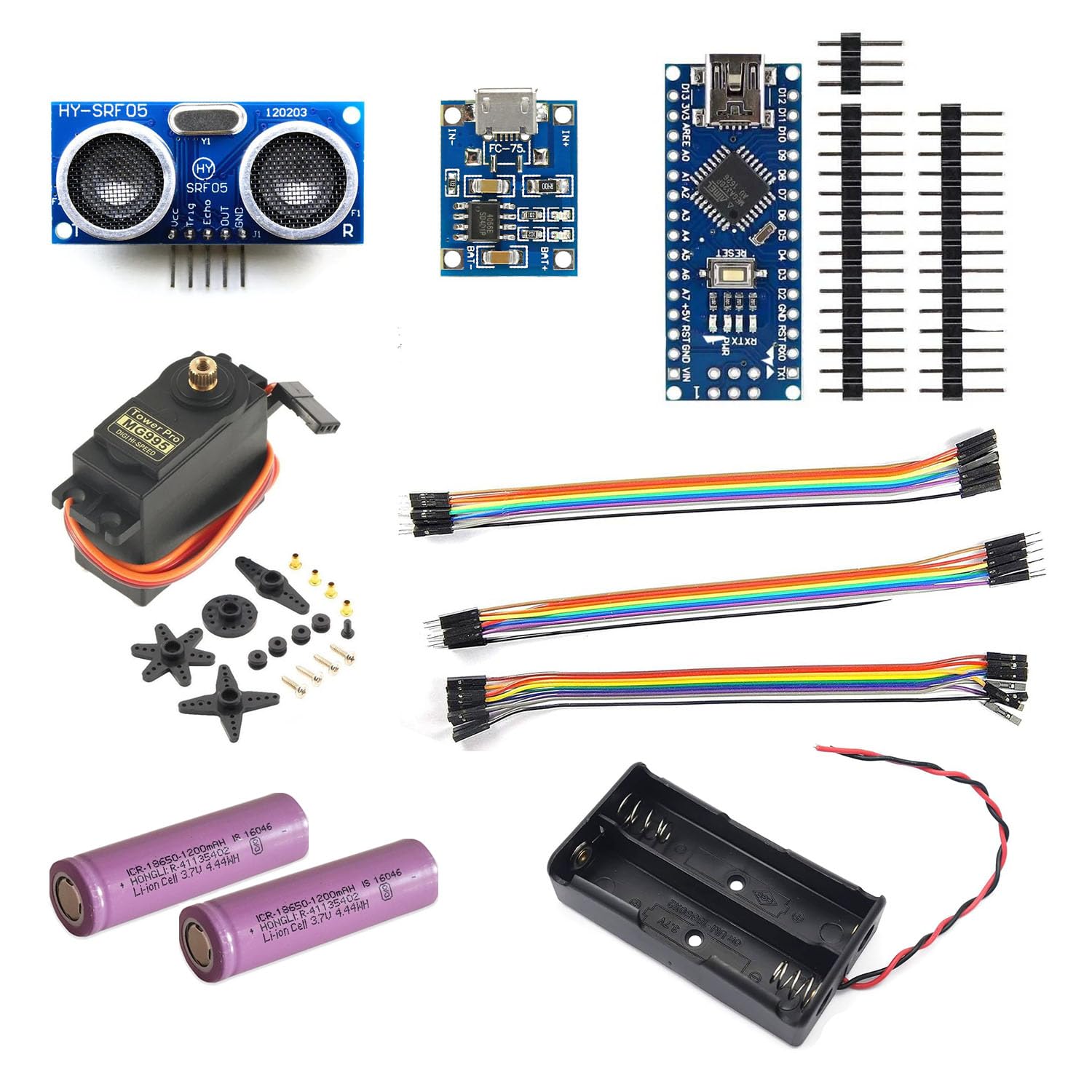 Electrobot Smart Automatic Dustbin DIY Kit with Ultrasonic Sensor ...