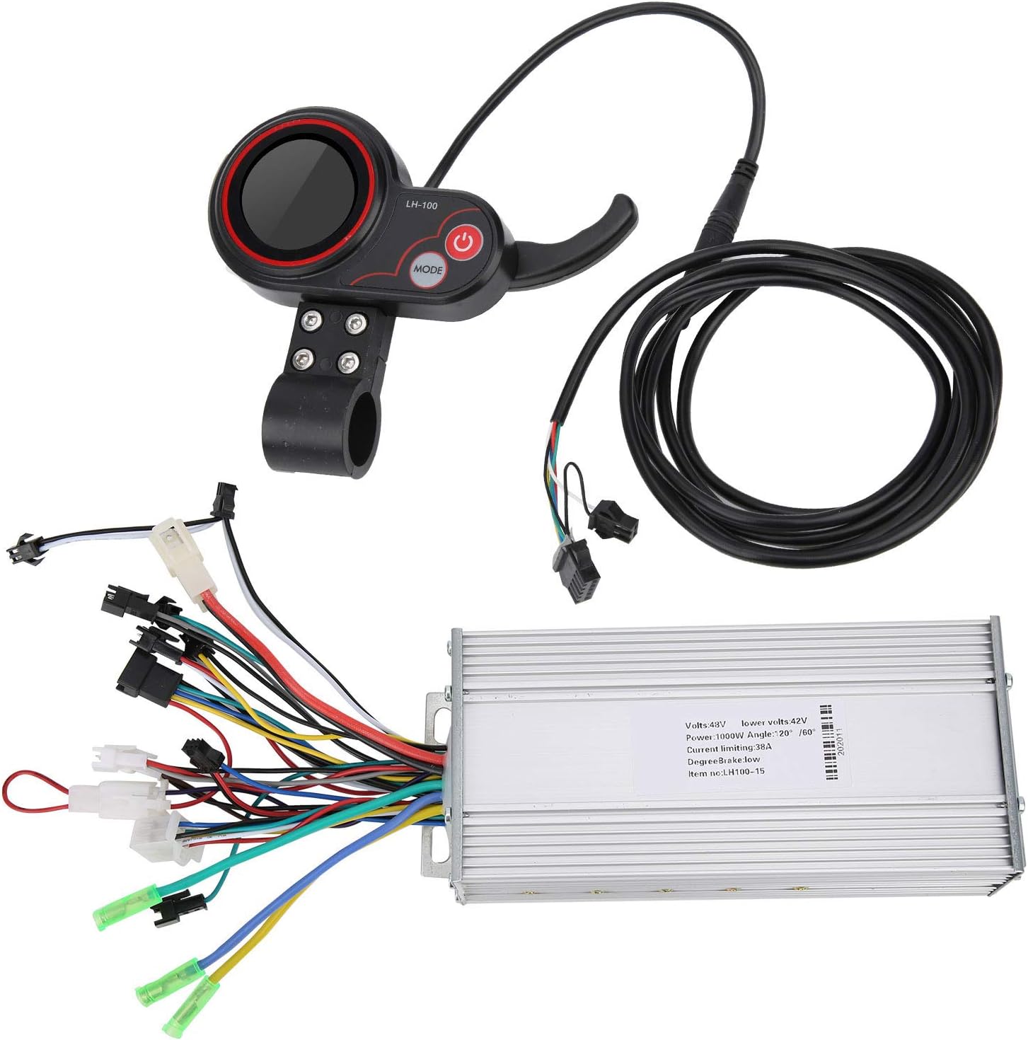 Dilwe LH100 48V Electric Scooter Controller, LCD Thumb Shifter 2 in 1 ...