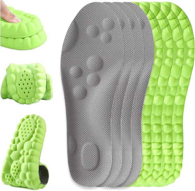 Amazon.com: Steppes Massage Insoles,Steppers Insoles for Men Women,4D Cloud Memery Foam Steppers ...