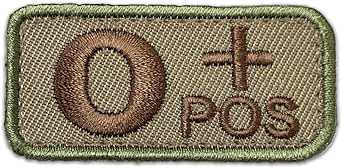 Amazon.com: O+ Blood Type Patch OCP with Hook Fastener: Clothing, Shoes ...