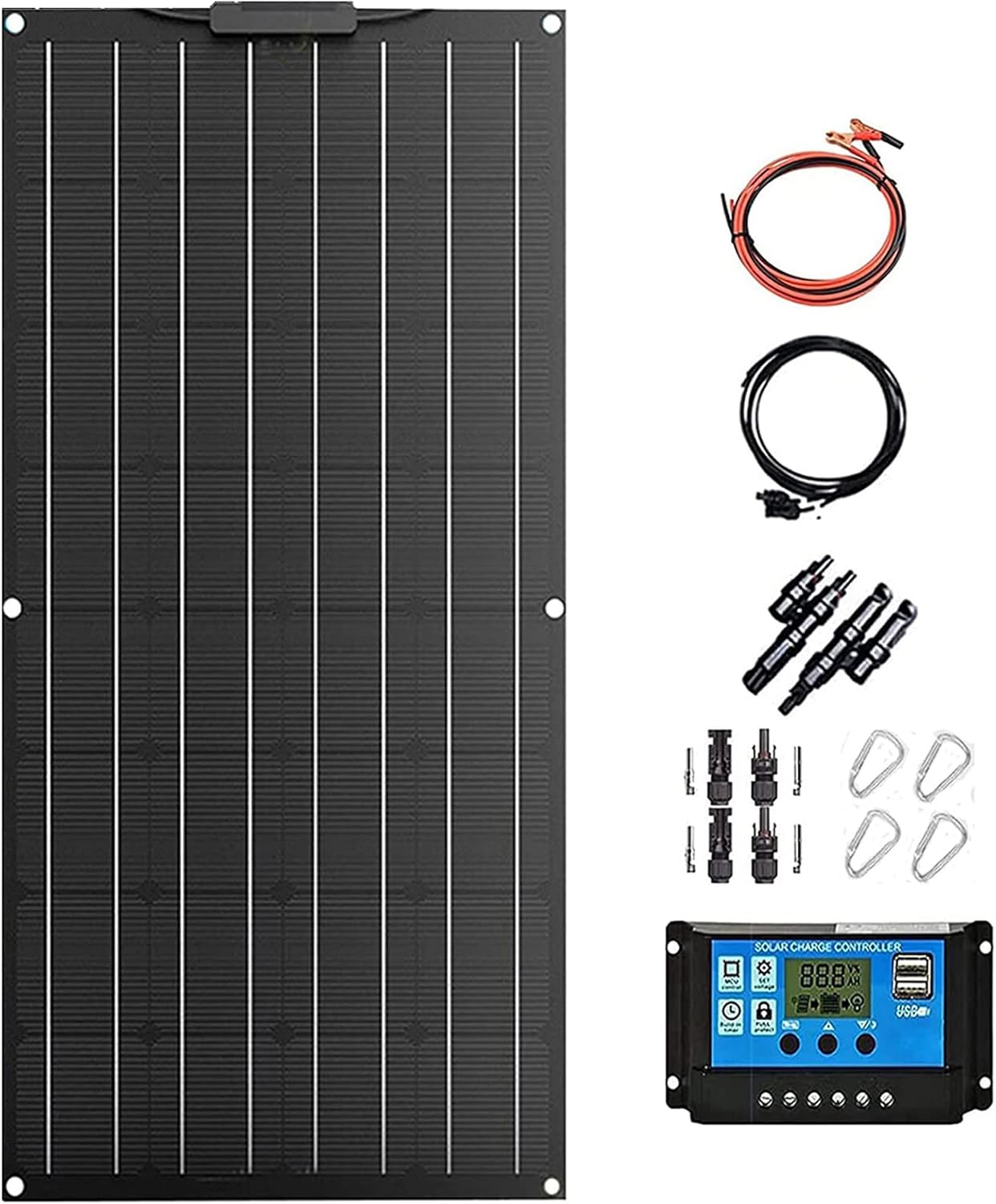 Amazon.com: ISOLEI Flexible Solar Panel 100W 18V, Monocrystalline Solar ...
