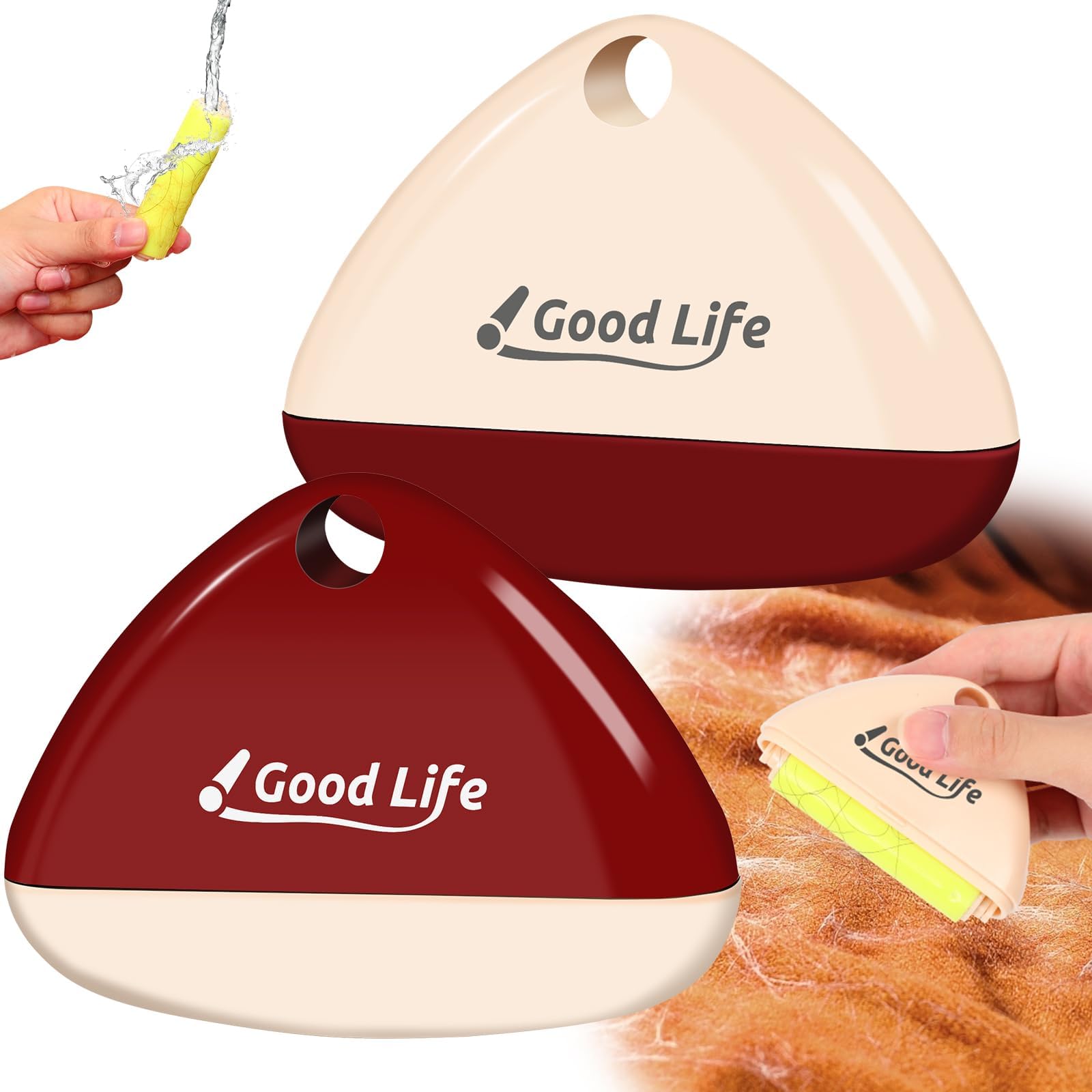 Amazon.com: Good Life Lint Roller, Washable Lint Remover Portable ...
