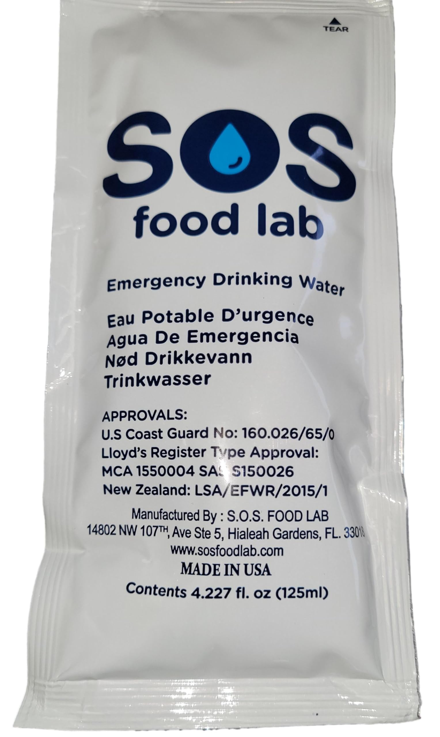 Amazon.com: SOS Emergency Water Packets - 3 Day/72 Hour Supply (12 ...