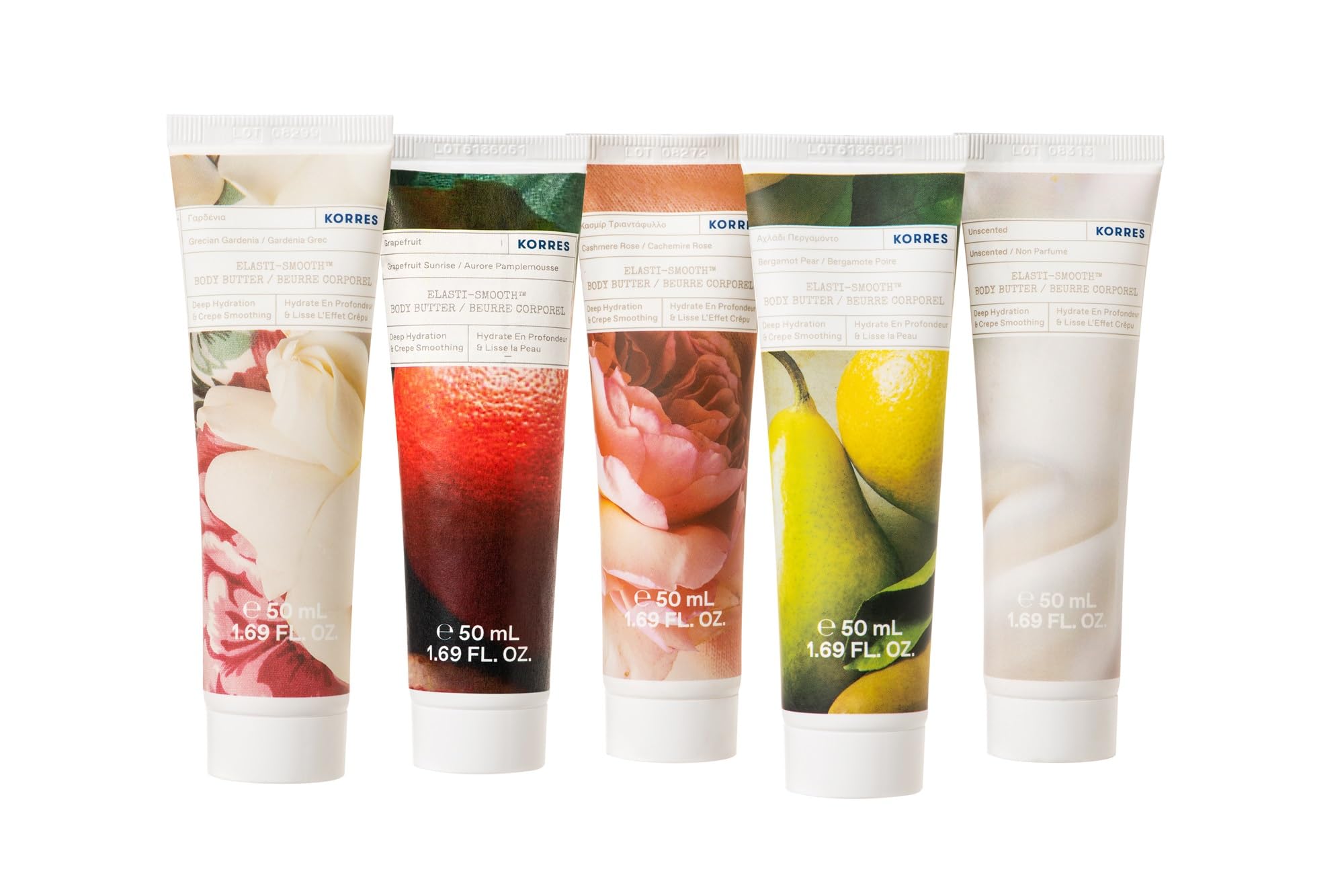 KORRES Elasti-Smooth Body Butter | Set of 5 | Grecian Bodycare Rituals ...