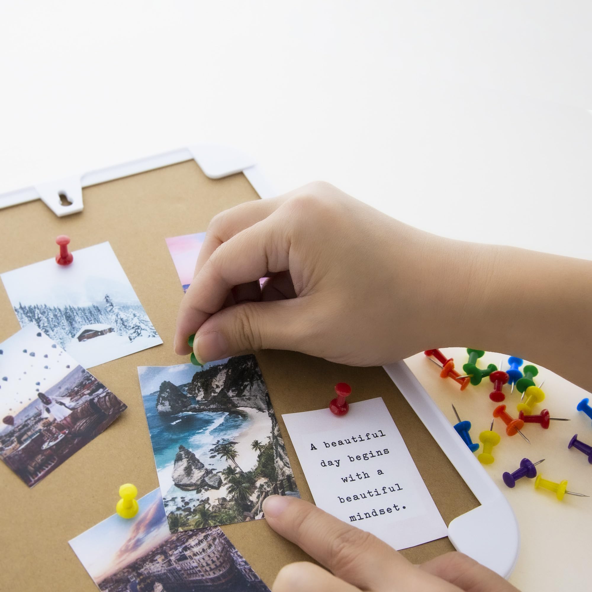 Snapklik.com : BAZIC Push Pins, Assorted Color Thumb Tacks Steel Point ...