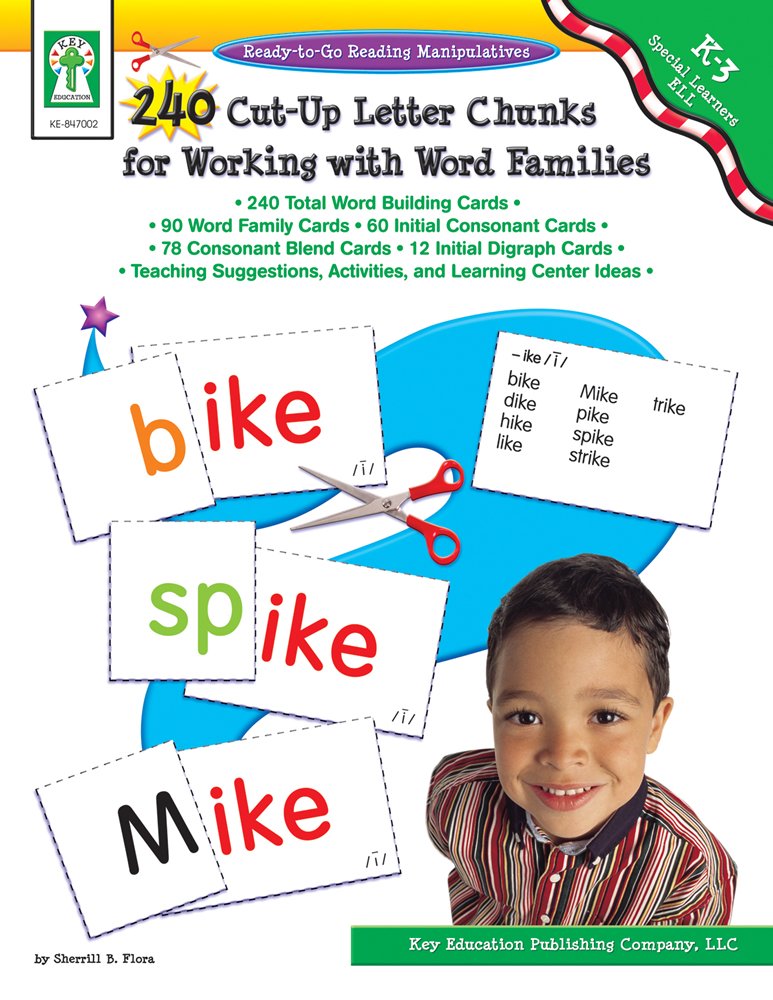 Amazon | 240 Cut-up Letter Chunks for Working With Word Families ...