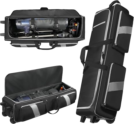 Amazon.com : tingroun Telescope Bag with Wheels, 40'' Large Capacity ...