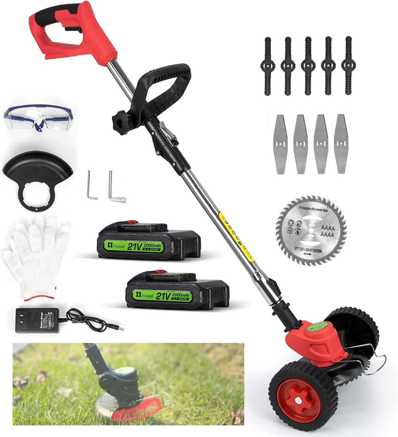 Amazon.com : Weed Eater Battery Powered Weed Wacker with Blades, 3 in 1 ...