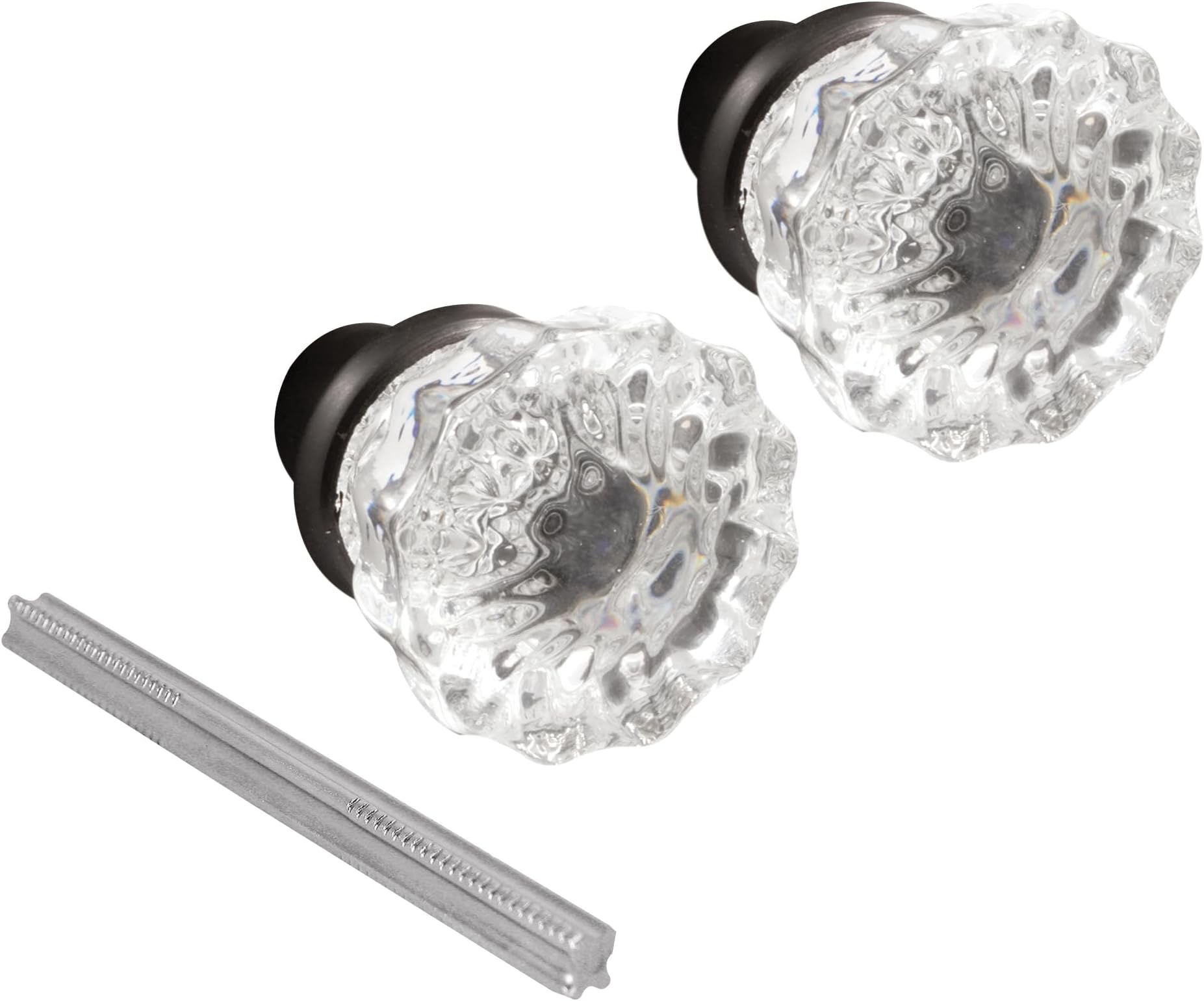 Prime-Line E 28317 Mortise Style Fluted Glass Door Knobs - Perfect for ...