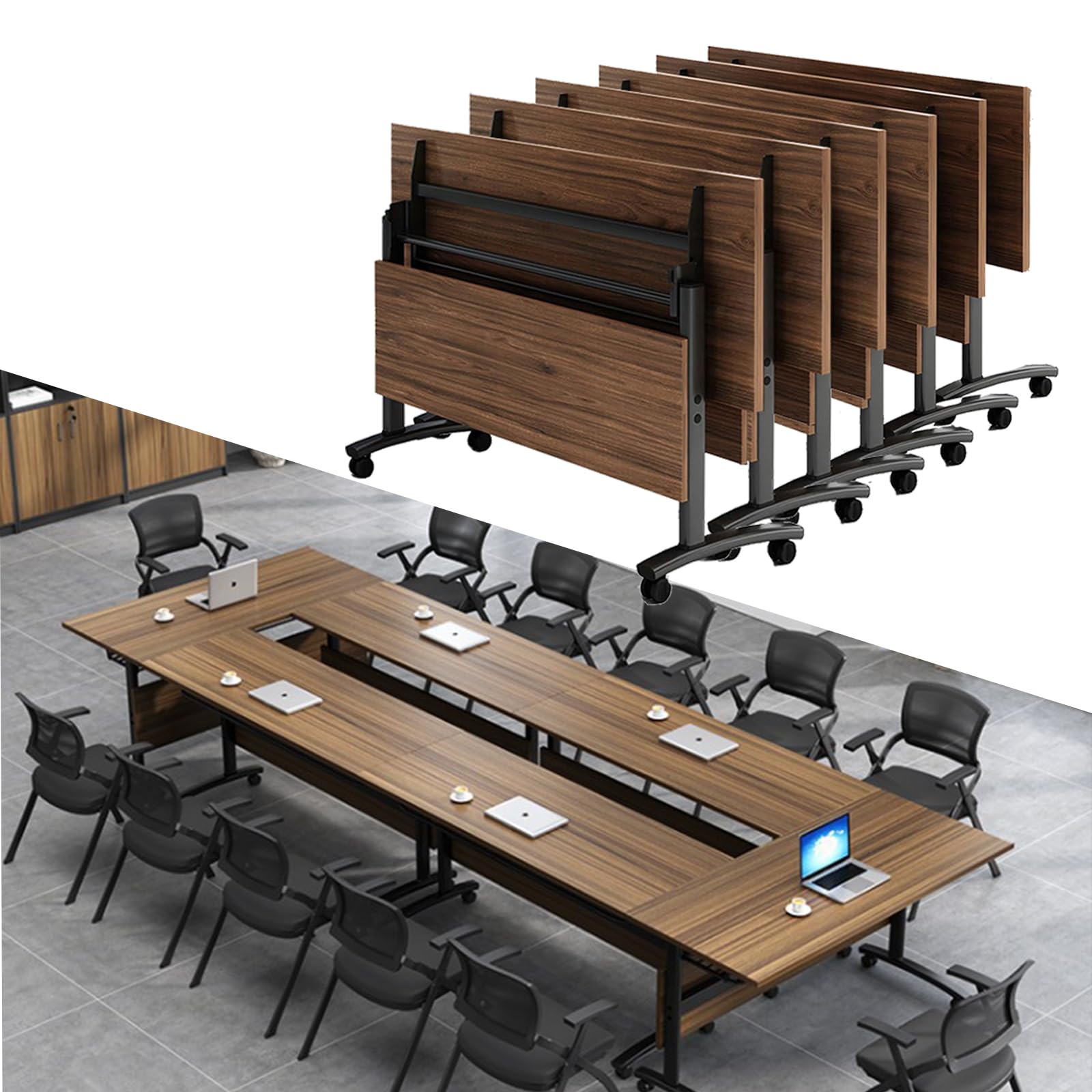 Amazon.com: Conference Room Table, 6 Pack Conference Table Commercial ...