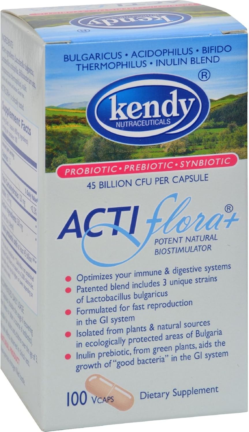 Amazon.com: Kendy USA Prebiotic Probiotic Symbiotic ActiFlora Plus ...