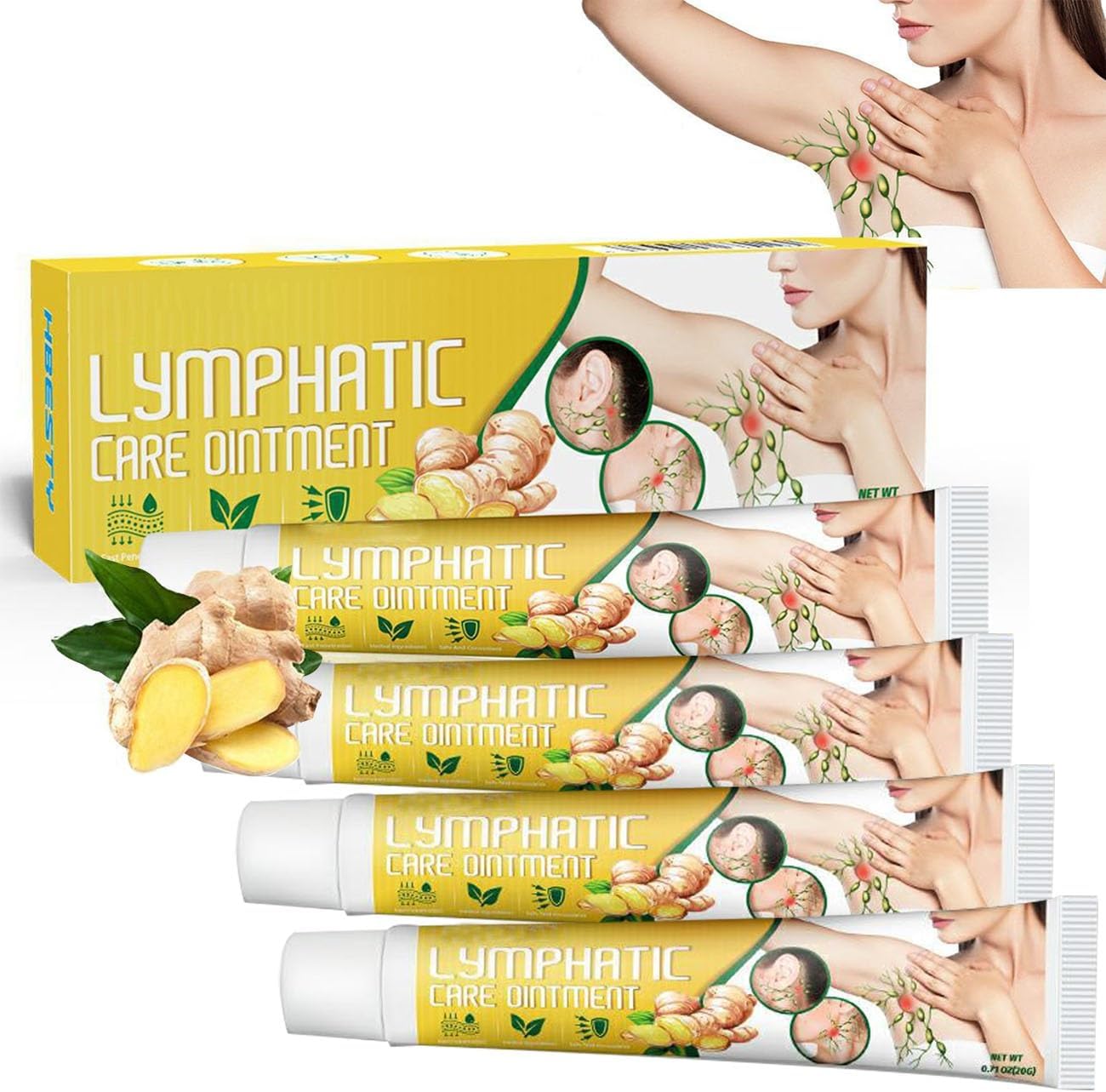 Amazon.com: Gooliving Antihump Lymphcare Ginger Ointment - Underarm ...