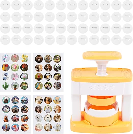 Amazon.com: Badge Maker Machine, Solid Pin Maker, Versatile Creative ...
