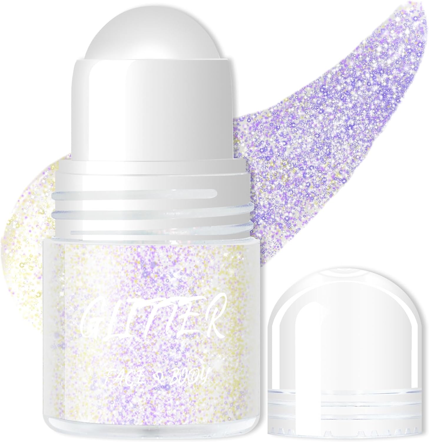Amazon.com : Wugbc Body Glitter Gel, Roll-on Face Glitter Rave Hair ...