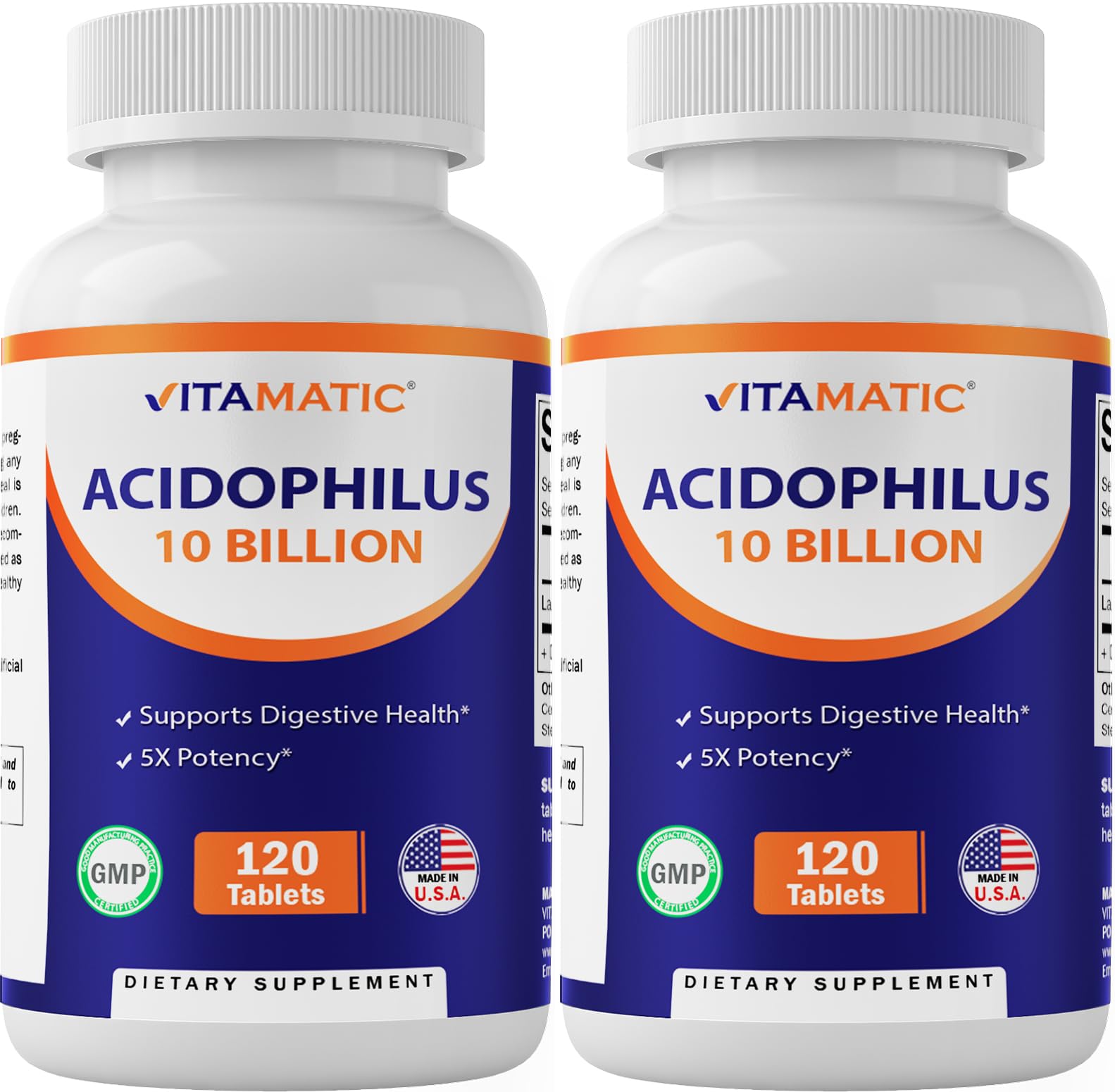 Amazon.com: Vitamatic 2 Packs Acidophilus Probiotic - 10 Billion CFU ...
