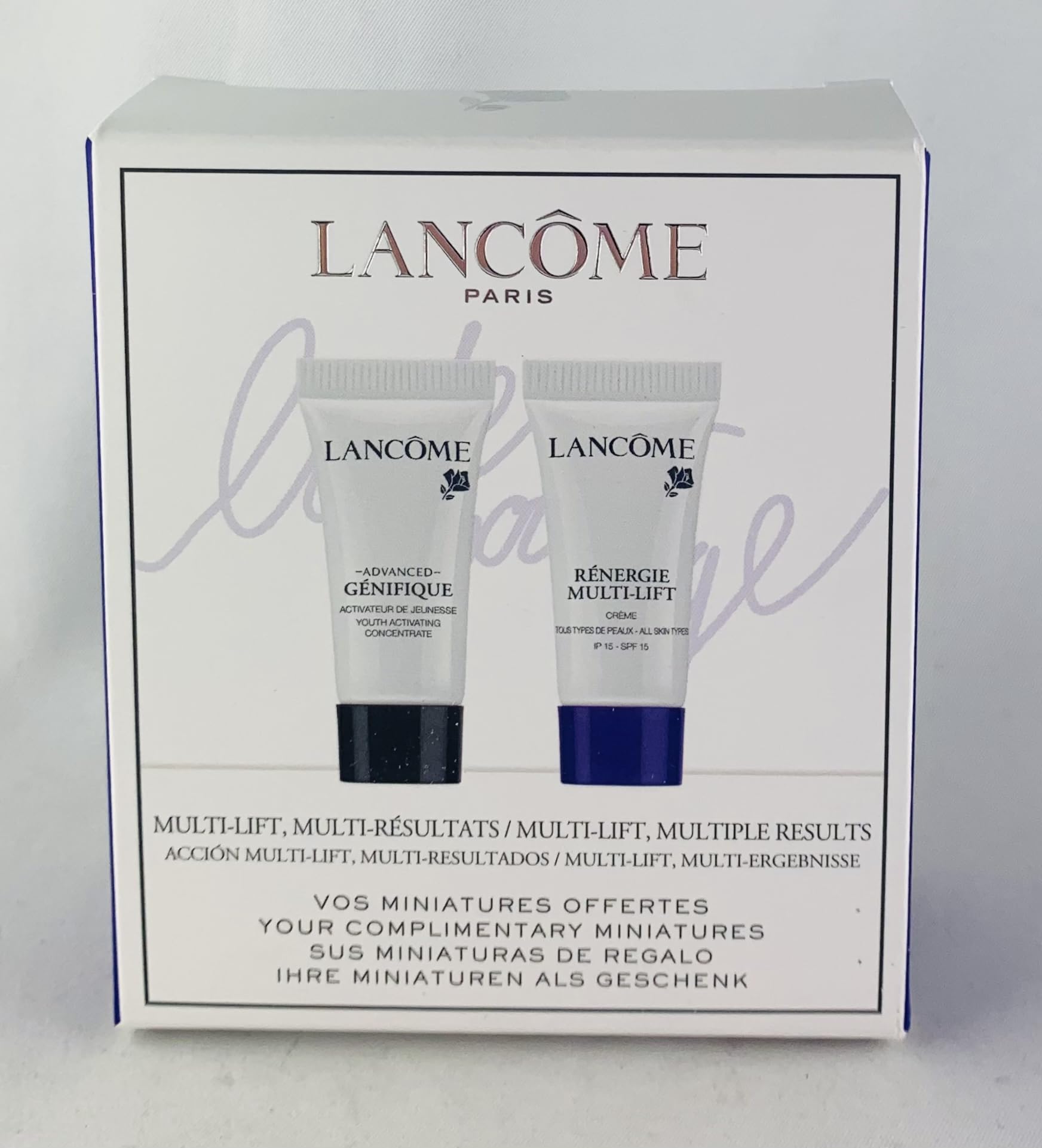 Lancôme Miniatures Advanced Genifique Set 5 ml + Renergie Multi-Lift 5 ...
