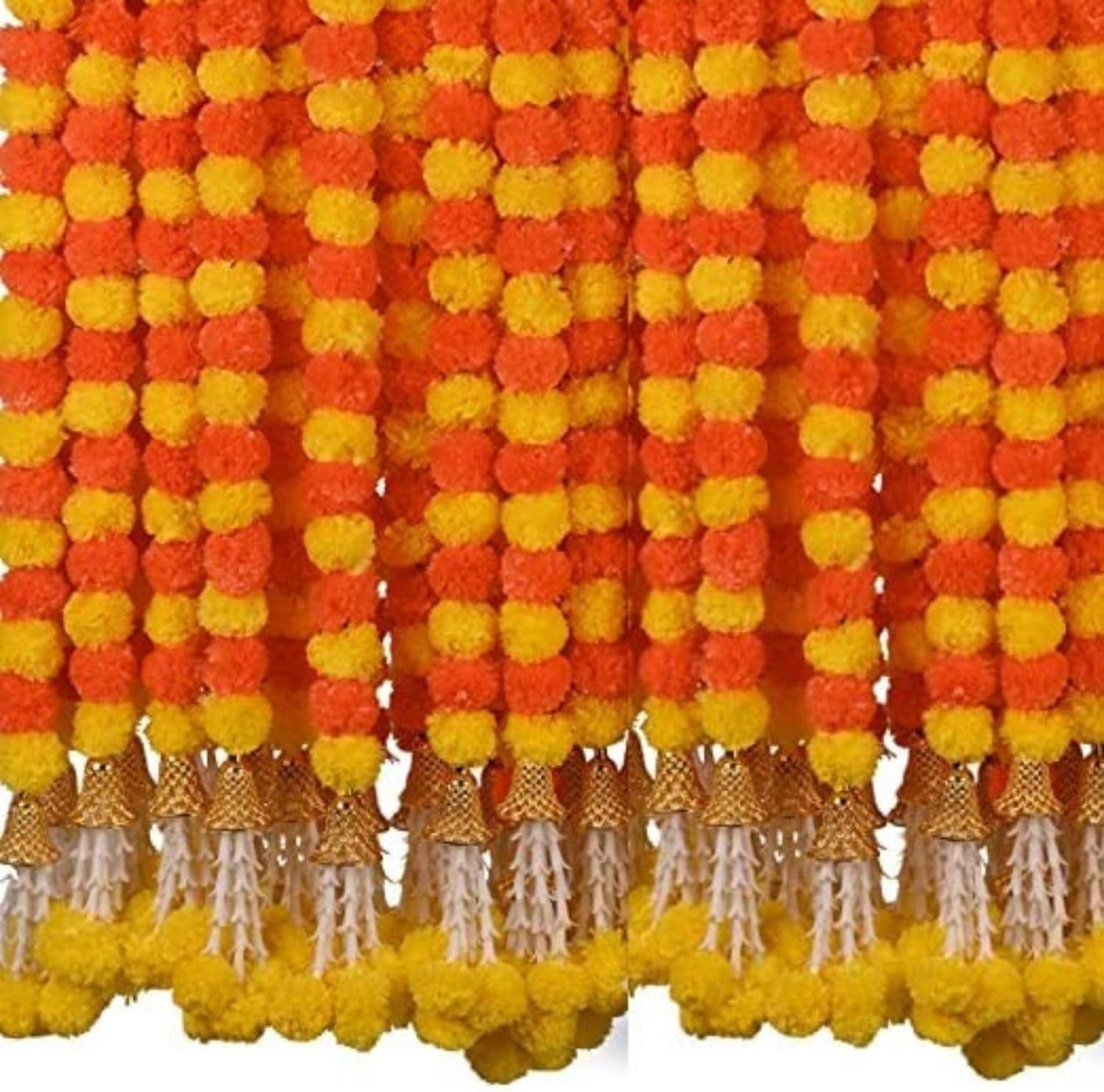 Buy S2S Artificial Fabric Flower Cone Strings Hanging Wedding ...