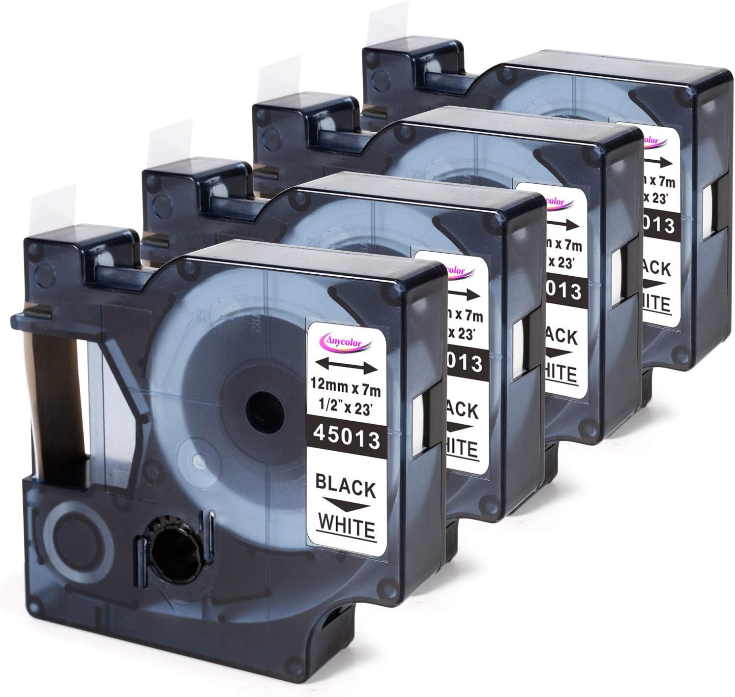Amazon.com: Anycolor 45013 Label Tape Compatible with Dymo D1 Label ...