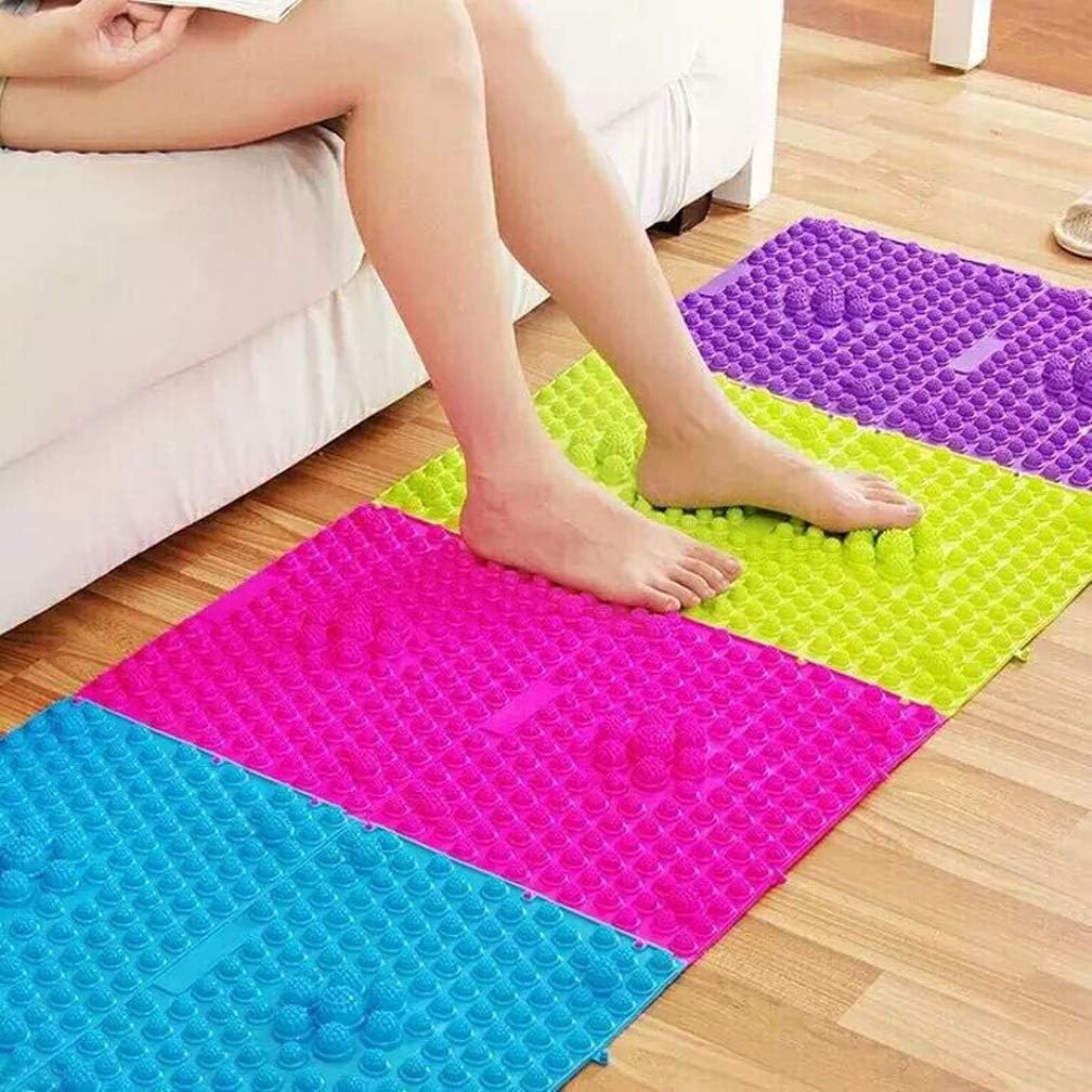 Amazon.com: YOBEYI 2PCS Foot Massage Mat Acupressure Mat Foot ...