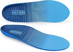 WALK·HERO COMFORT AND SUPPORT Plantar Fasciitis Feet Insoles Arch ...