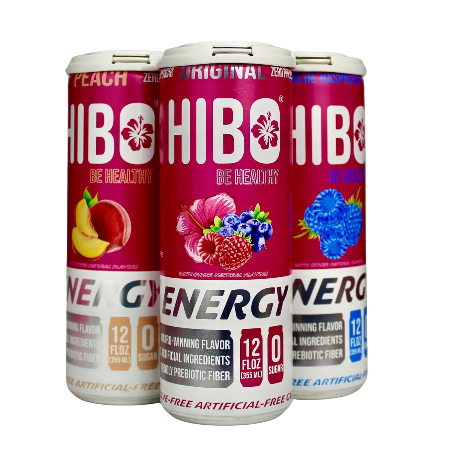 Amazon.com : HIBO Variety Pack, Gut Healthy Energy Drink 12 FL OZ (Pack ...