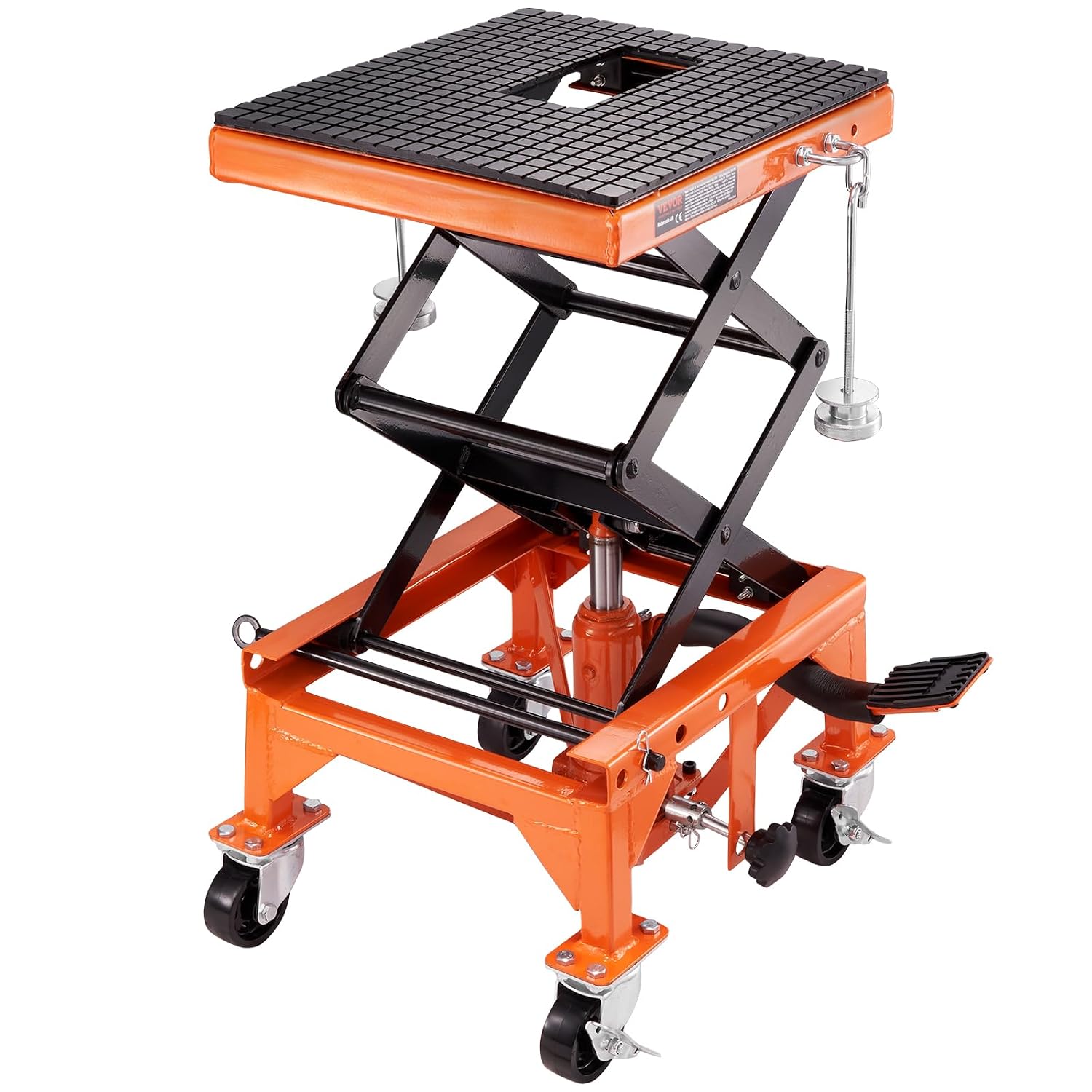 VEVOR Hydraulic Motorcycle Lift Table, 350 LBS Capacity Motorcycle ...