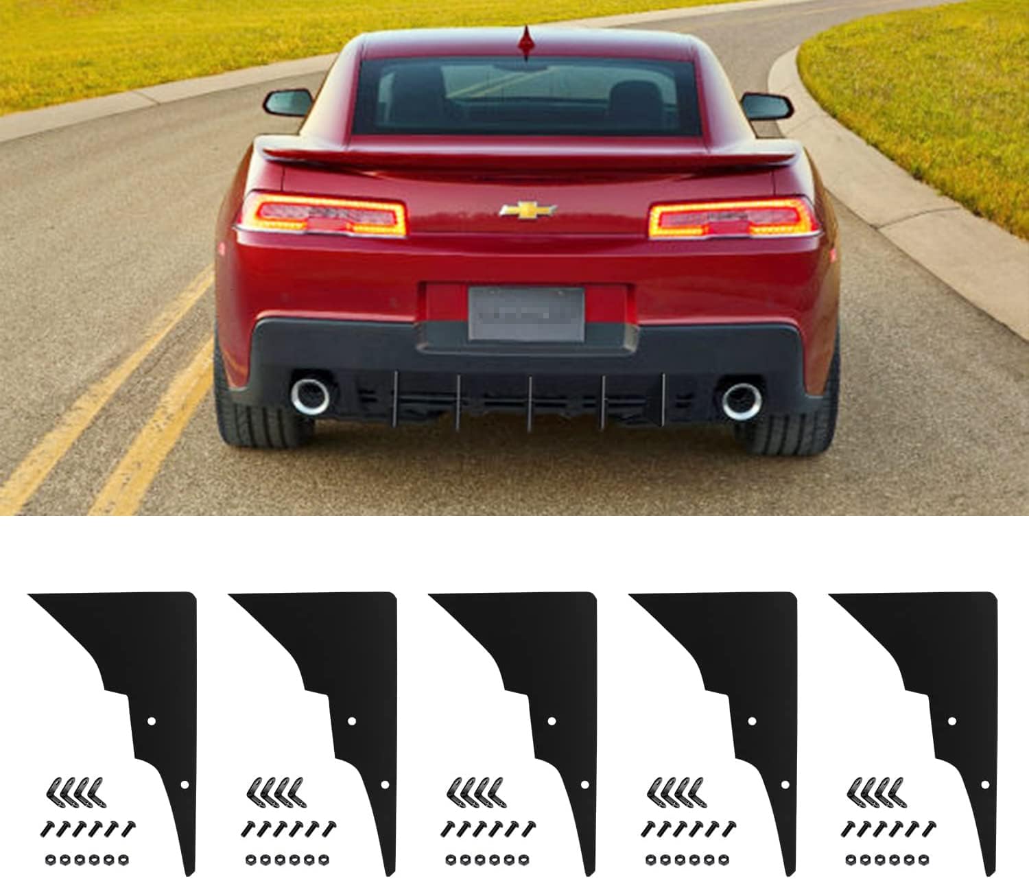 Amazon.com: Rear Diffuser Kit V1 Fits for Camaro 5th Gen 2014 2015 ...