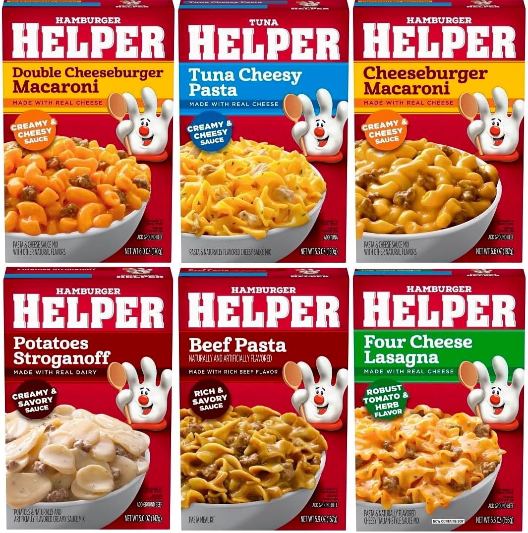 Amazon.com : Tuna Helper Variety Pack - Tuna Cheesy Pasta, Tuna Creamy ...