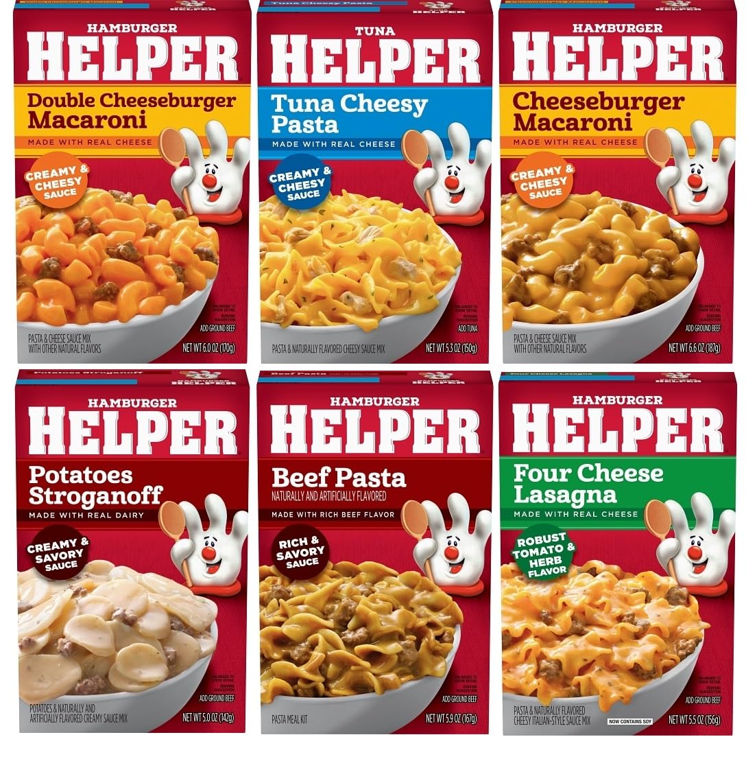 Amazon.com : Hamburger Helper Bundle, Double Cheeseburger Macaroni ...