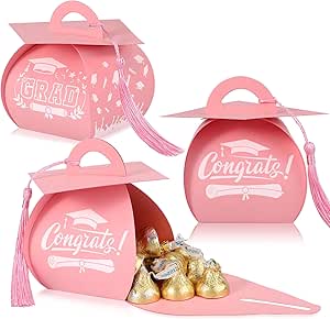Amazon.com: TaoBary 30 Pieces Graduation Cap Candy Box 2025 Graduation ...