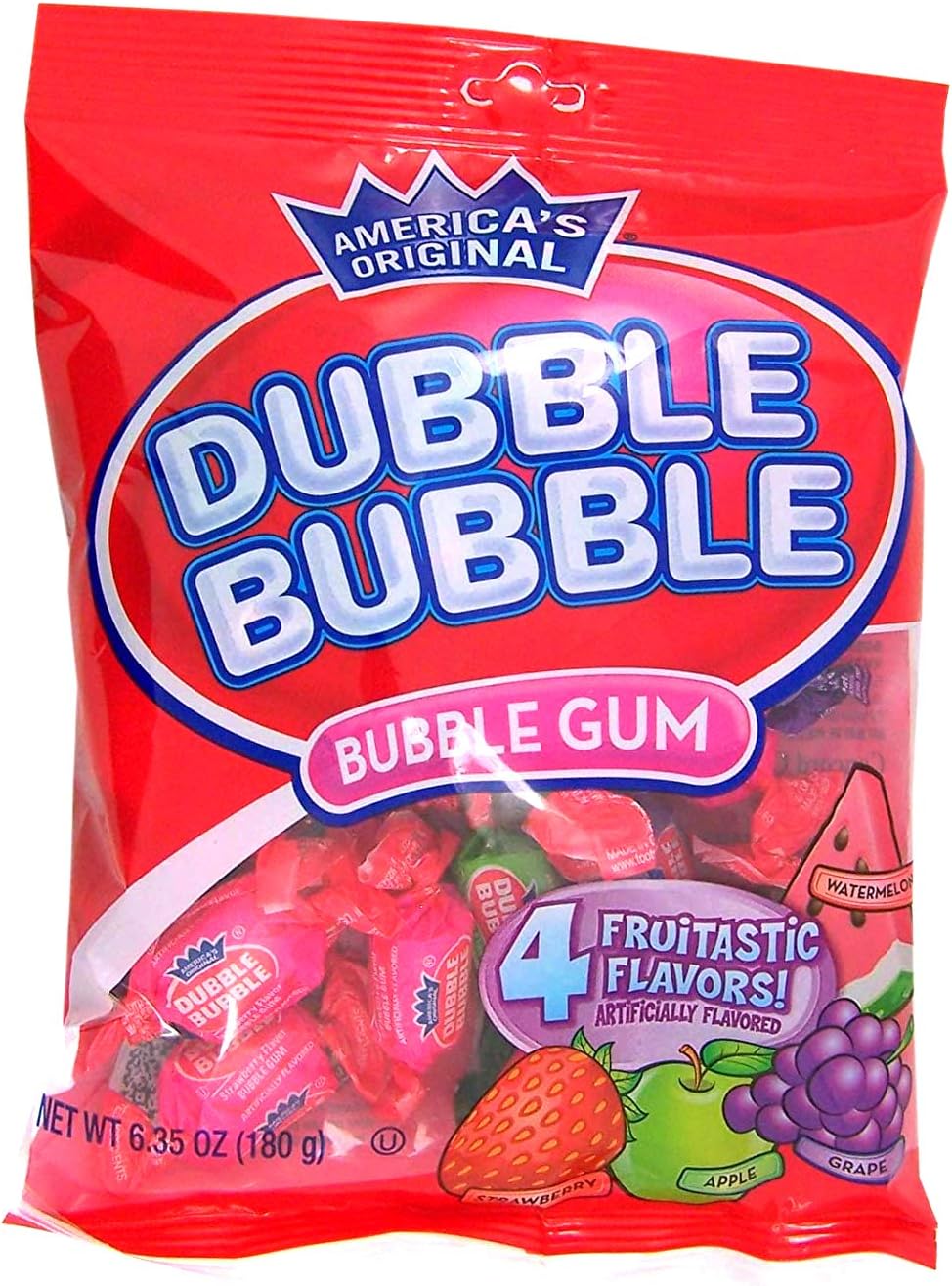 Amazon.com : Tootsie Roll Dubble Bubble Assorted Colors Chicle Tab ...