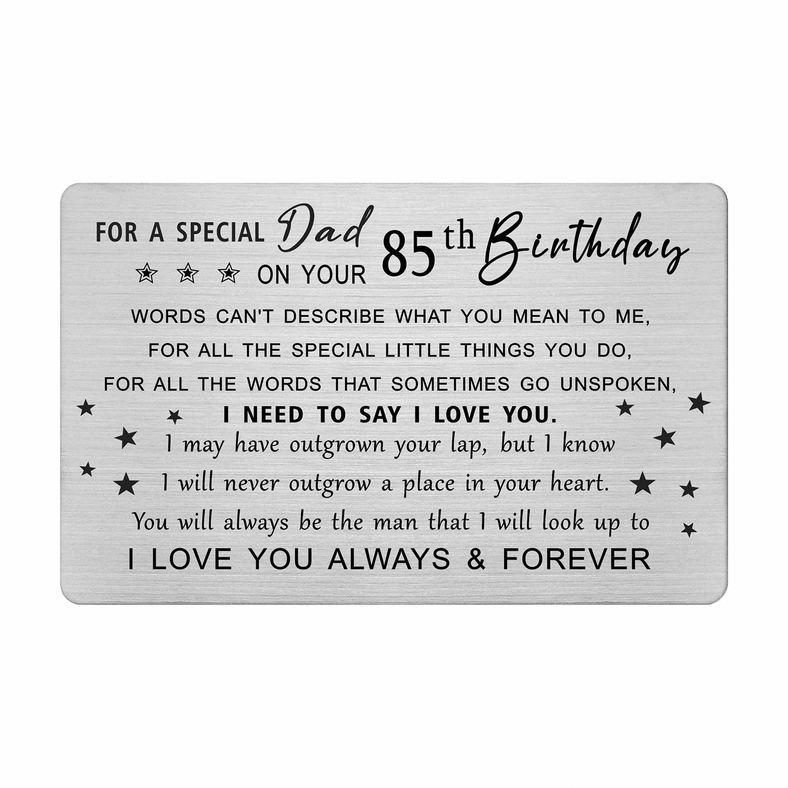 Amazon.com : DEGASKEN 85th Birthday Card for Dad - Birthday Gifts for ...