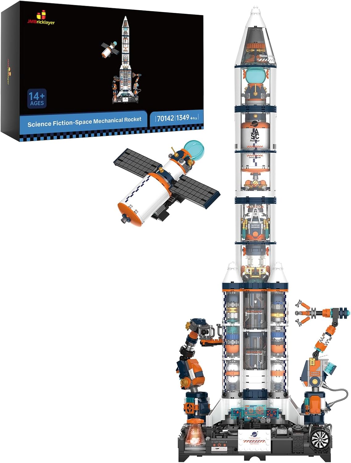 Amazon.com: JMBricklayer Space Rocket Building Sets for Boys, Space ...