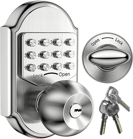 Keyless Deadbolt Mechanical Keyless Entry Door Lock Deadbolt Keypad ...