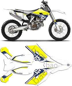 NURESS Motocross Sticker Whole Graphics Kit Compatibile With Hus,qvarna ...